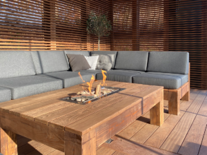 Lounge Bålbord i Træ | Eksklusivt Uderum | Capella Lounge